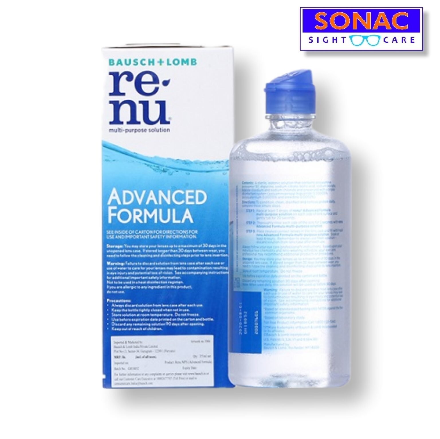 Contact lens solutions - Sonac Sight Care