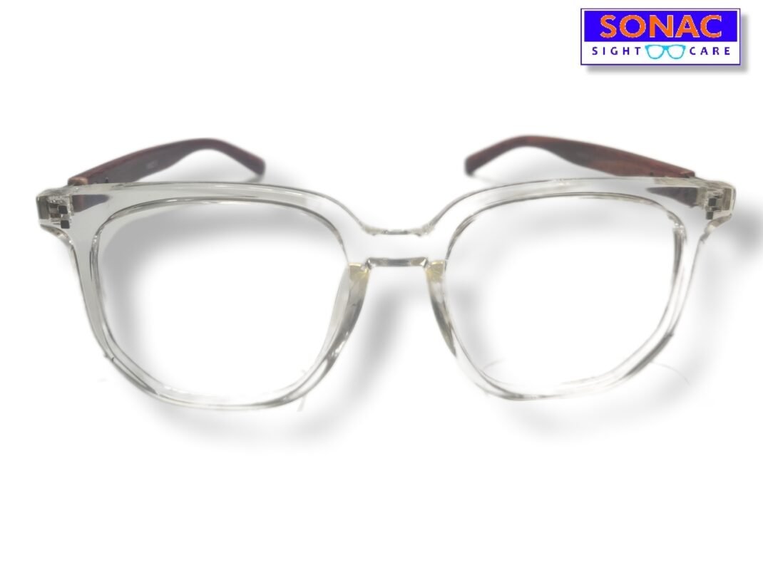 Big & Thick Transparent wayfarer Frame - Sonac Sight Care